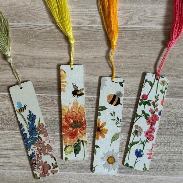 Decoupage Bookmark - Etsy