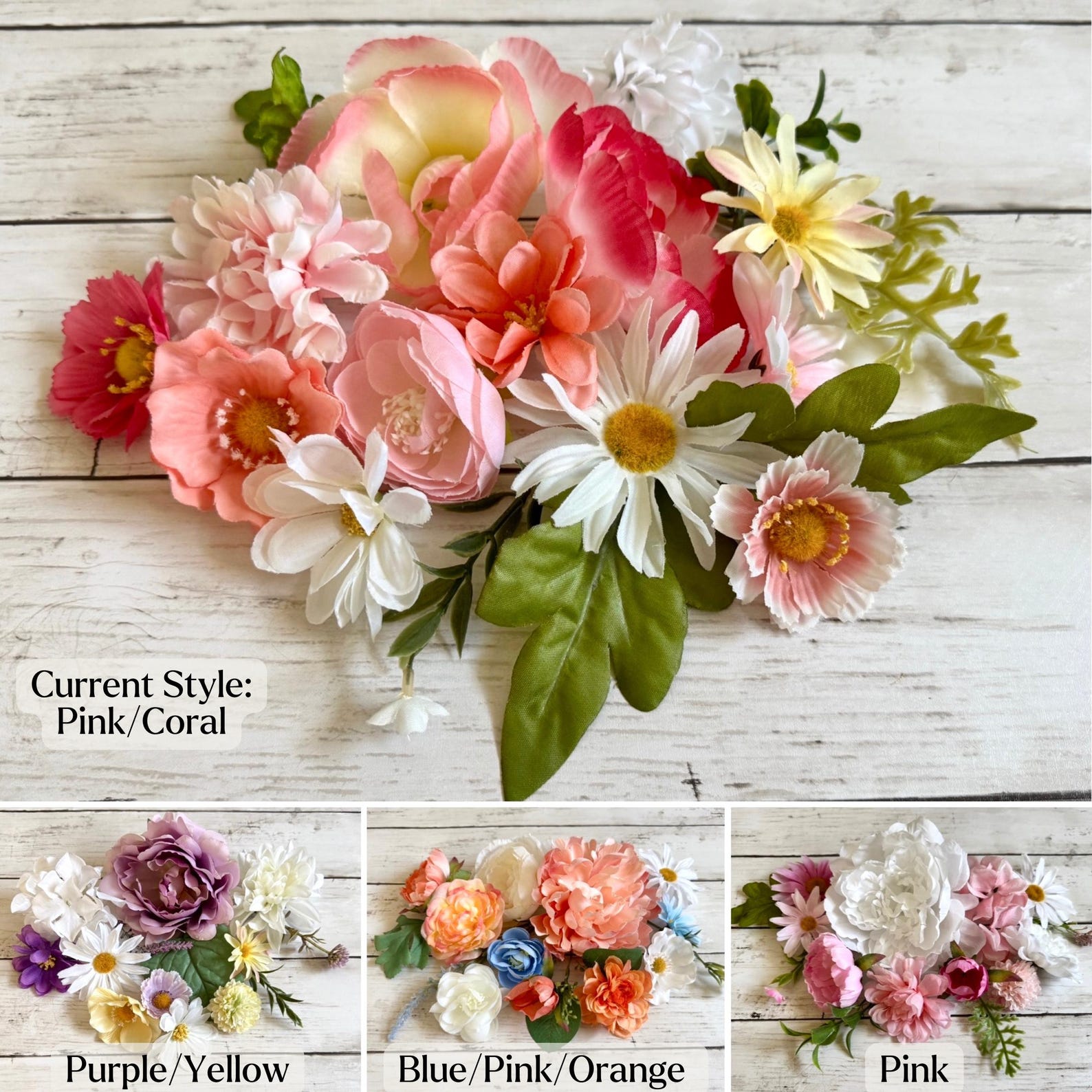 Floating Flower Strand Backdrop: Assembled Floral Photo Decor, Event ...