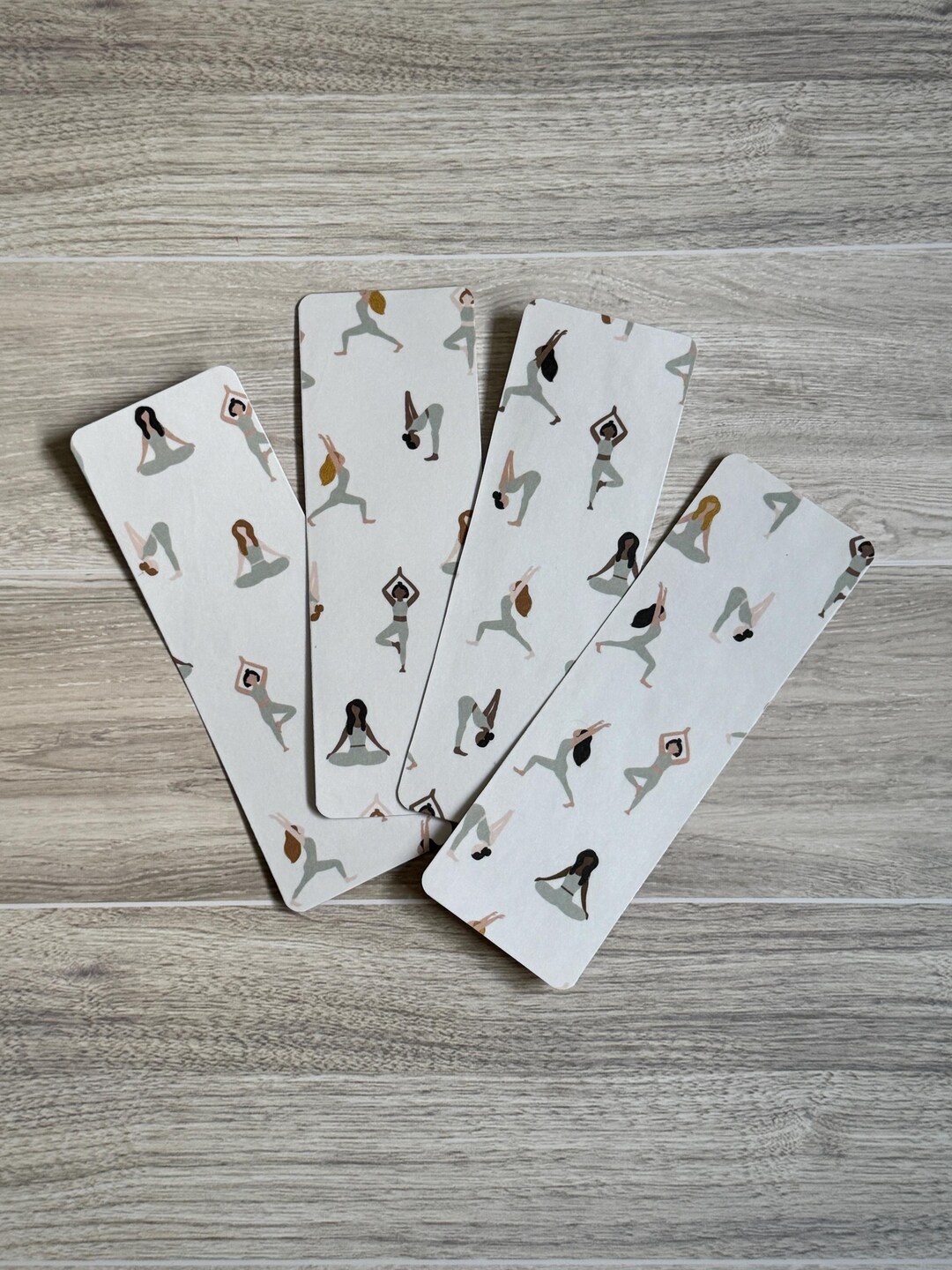 Double Sided, Laminated Yoga Bookmarks | Mindfulness & Meditation Gifts ...