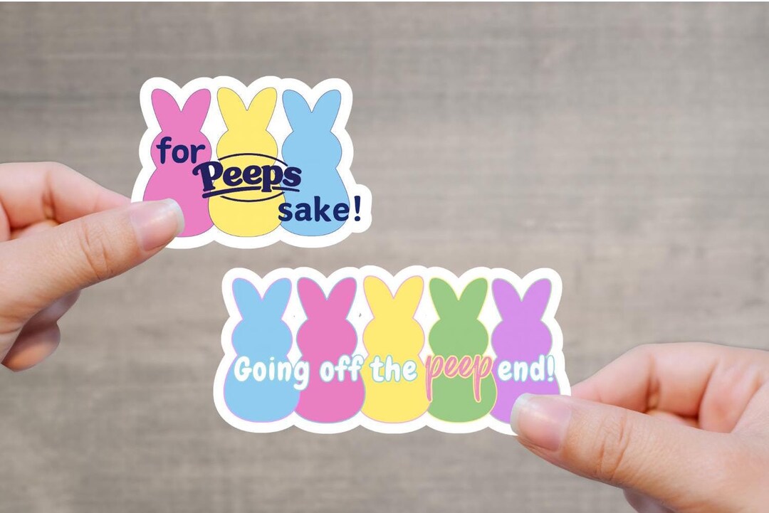 Handmade Easter Peep Stickers | Cute & Funny Peeps Stickers | Easter ...