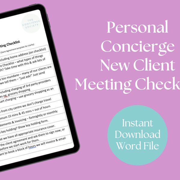 Personal Checklist - Etsy