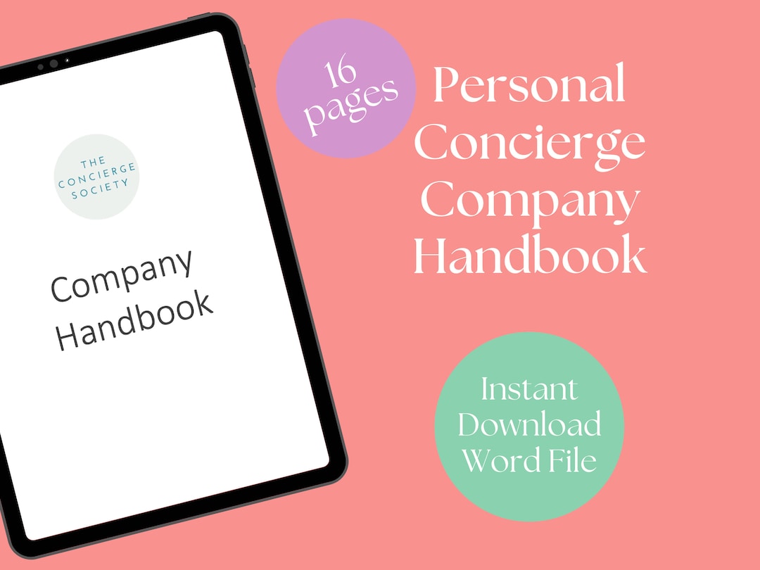 Personal Concierge Company Handbook - Staff Handbook - Employees ...