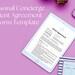 Client Agreement Contract Template Form | for Personal Concierge ...