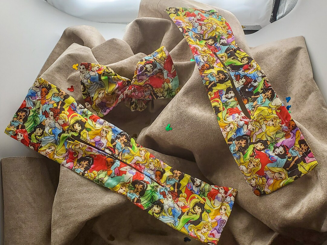 Disney Princesses Bun Wrap Bow Cinderella Belle Snow White Rapunzel ...