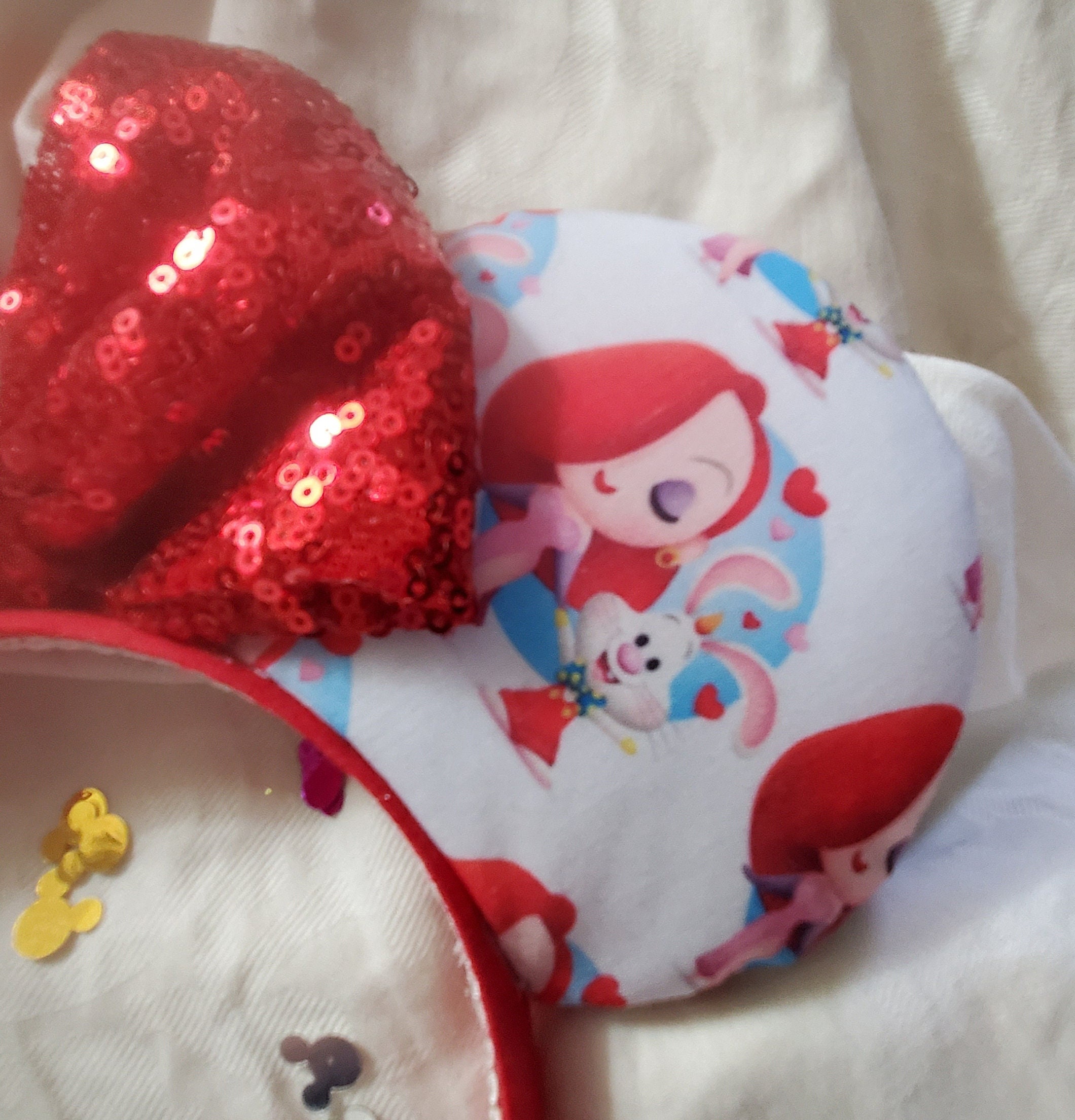 Roger Rabbit & Jessica Rabbit Cutie Mouse Ears Benny the Cab Who Framed ...