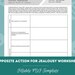 Opposite Action for Jealousy Worksheet | Editable / Fillable ...