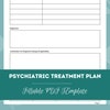 Psychiatric Progress Note Editable / Fillable PDF Template for ...