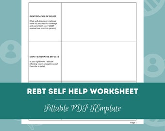 REBT Labeling and Mislabeling Worksheet | Editable / Fillable PDF ...