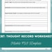 CBT: ABC Model Worksheet Editable / Fillable PDF for Counselors ...