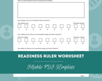 Goal Breakdown Worksheet | Editable / Fillable PDF Template | for ...