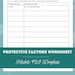 Protective Factors Worksheet | Editable / Fillable PDF Template | for ...