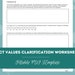 ACT Values Worksheet Editable / Fillable PDF for Counselors ...