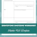 Identifying Emotions Worksheet | Editable / Fillable PDF | for ...