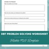 DBT Radical Acceptance Worksheet Editable / Fillable PDF Template for ...