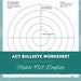 ACT Bullseye Worksheet | Editable / Fillable PDF | for Counselors ...