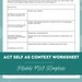 ACT Values Worksheet Editable / Fillable PDF for Counselors ...