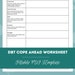 DBT Chain Analysis Worksheet | Editable / Fillable PDF Template | for ...