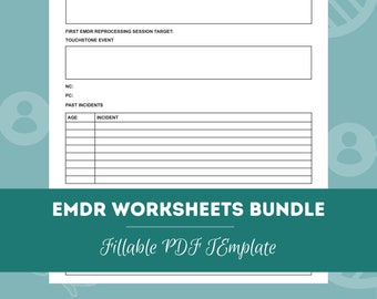 Exposure Therapy Worksheets Bundle Editable / Fillable / Printable PDF ...