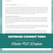 Informed Consent Form for Counseling | Editable / Fillable PDF Template ...