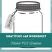 Gratitude Jar Worksheet | Editable / Fillable PDF Template | for ...