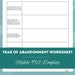 Fear of Abandonment Worksheet Editable / Fillable PDF for Counselors ...