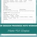 EMDR TICES Worksheet Editable / Fillable PDF Template for Counselors ...