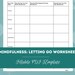 Mindfulness - Letting Go Worksheet | Editable / Fillable PDF | for ...
