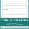 EMDR Phase 1 History Taking Worksheet Editable / Fillable PDF Template ...