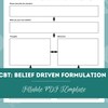CBT: Behavioral Activation Worksheet Editable / Fillable PDF for ...