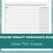 Exposure Therapy Worksheets Bundle | Editable / Fillable / Printable ...