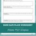 EMDR Safe Place Worksheet | Editable / Fillable PDF Template | for ...