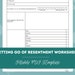 Letting Go of Resentment Worksheet | Editable / Fillable PDF Template ...