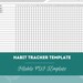 Habit Tracker Template | Editable / Fillable PDF Template | for ...