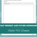 Past Present and Future Worksheet | Editable / Fillable PDF Template ...