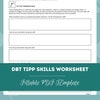 DBT Check the Facts Worksheet Editable / Fillable PDF Template for ...