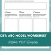 CBT: Behavioral Experiment Worksheet Editable / Fillable PDF for ...