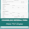 Superbill PDF Template for Mental Health / Counseling Editable ...