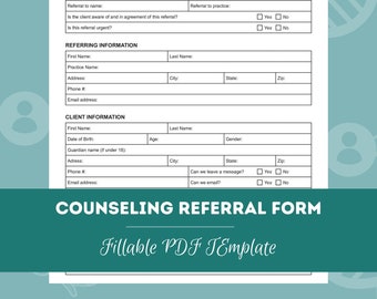 Mental Health Release of Information Form, ROI, PDF, Fillable, Editable ...