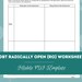 DBT Radically Open (RO) Worksheet | Editable / Fillable PDF Template ...