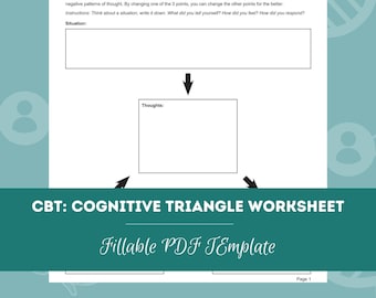 CBT: ABC Model Worksheet | Editable / Fillable PDF | for Counselors ...