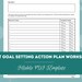 SFBT Goal Setting Action Plan Worksheet | Editable / Fillable PDF ...