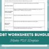 DBT Self Validation Worksheet Editable / Fillable PDF Template for ...