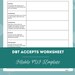 DBT Check the Facts Worksheet | Editable / Fillable PDF Template | for ...
