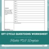 EFT Progress Note Form Editable / Fillable PDF Template for Counselors ...