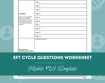 EFT Negative Cycle Worksheet | Editable / Fillable PDF Template | for ...