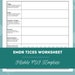 EMDR TICES Worksheet | Editable / Fillable PDF Template | for ...