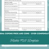 Schema Diary Worksheet | Editable / Fillable PDF Template | for ...