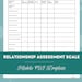 Relationship Assessment Scale | Editable / Fillable PDF Template | for ...