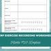 ERP Exercise Recording Worksheet | Editable / Fillable PDF Template ...
