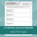 CFT Creating a Safe Place Worksheet | Editable / Fillable PDF Template ...
